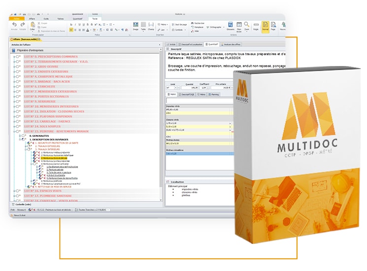 Logiciel Multidoc - Logiciels Multidoc, Quantiplan, Optigest et ELA Build